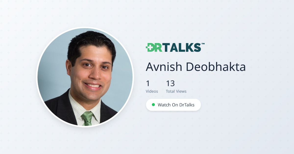 Avnish Deobhakta, MD - Macular Degeneration | DrTalks