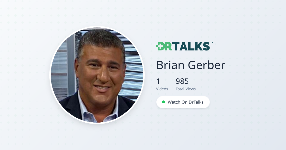 Brian Gerber, MD - Age Management Medicine | DrTalks