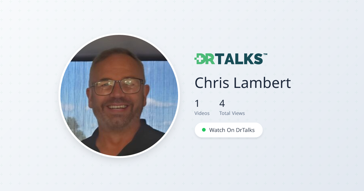 Chris Lambert, DC - Back pain | DrTalks