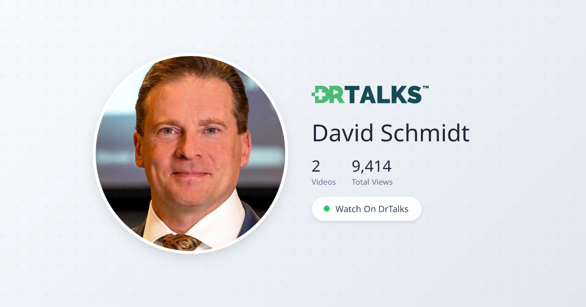 David Schmidt - Energy technology | DrTalks