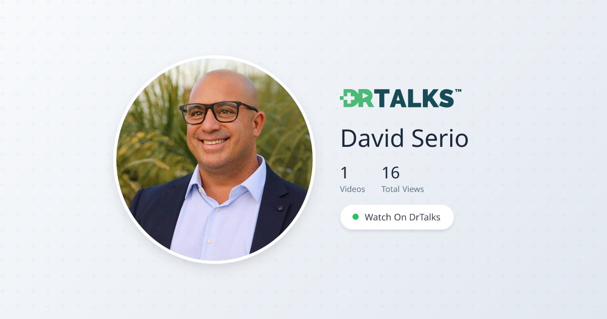 David Serio, DC - Chiropractic | DrTalks