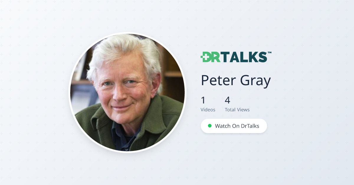 Peter Gray, PhD - Autonomy in learning | DrTalks