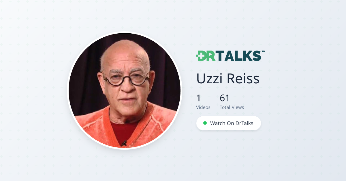 Uzzi Reiss, MD - Anti-Aging Medicine | DrTalks