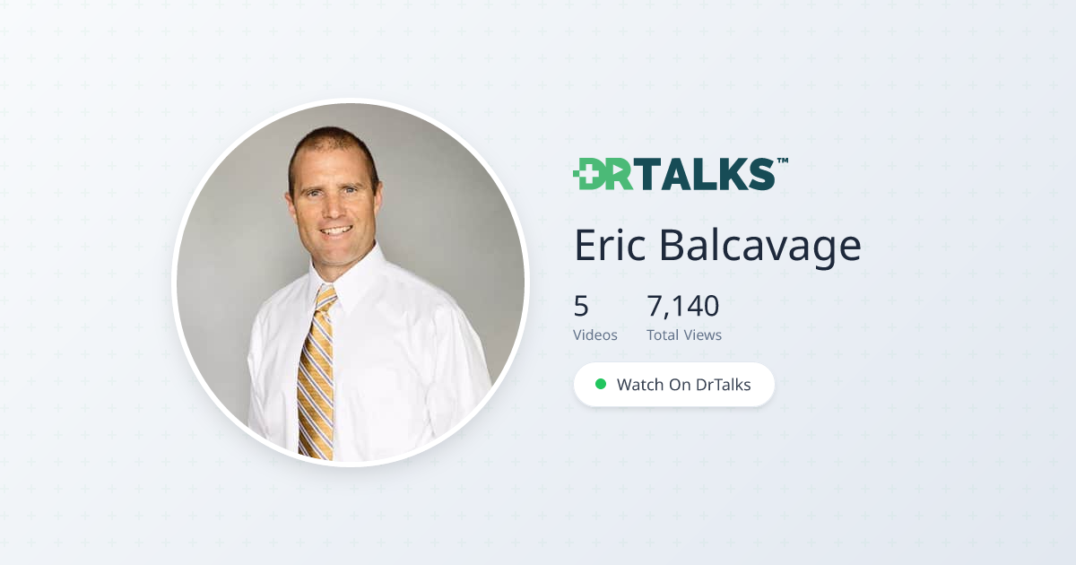 Eric Balcavage - Expert Profile | DrTalks