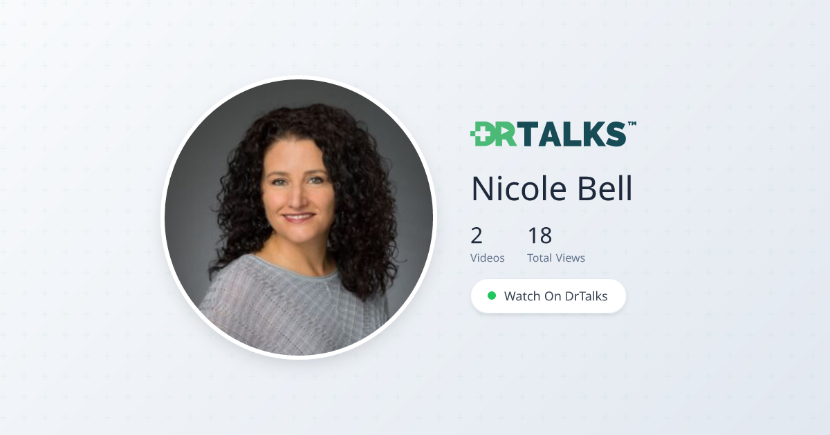 Nicole Bell - Biomedical innovation | DrTalks