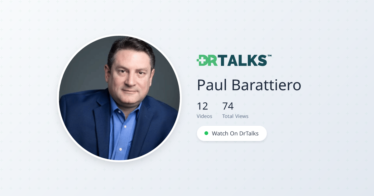 Paul Barattiero - Expert Profile | DrTalks