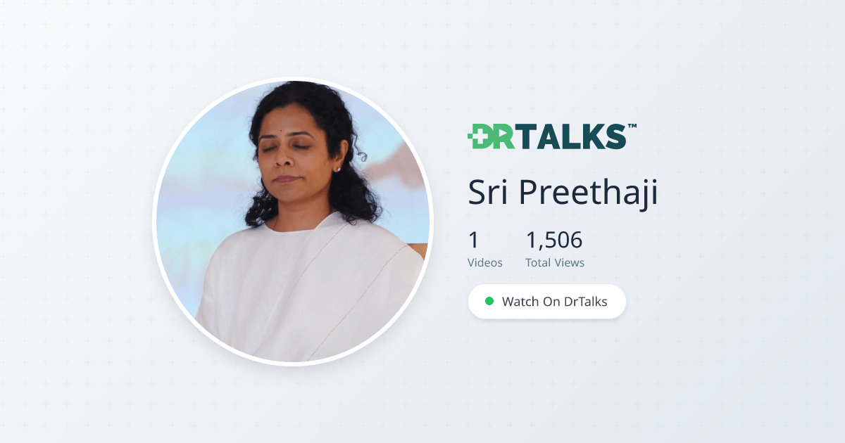 Sri Preethaji - Consciousness | DrTalks