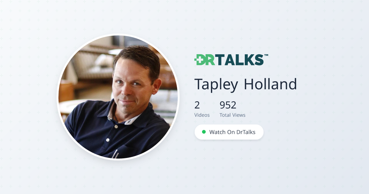 Tapley Holland - Dose optimization | DrTalks
