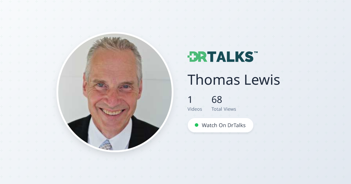 Thomas Lewis - Biomarker Analysis | DrTalks